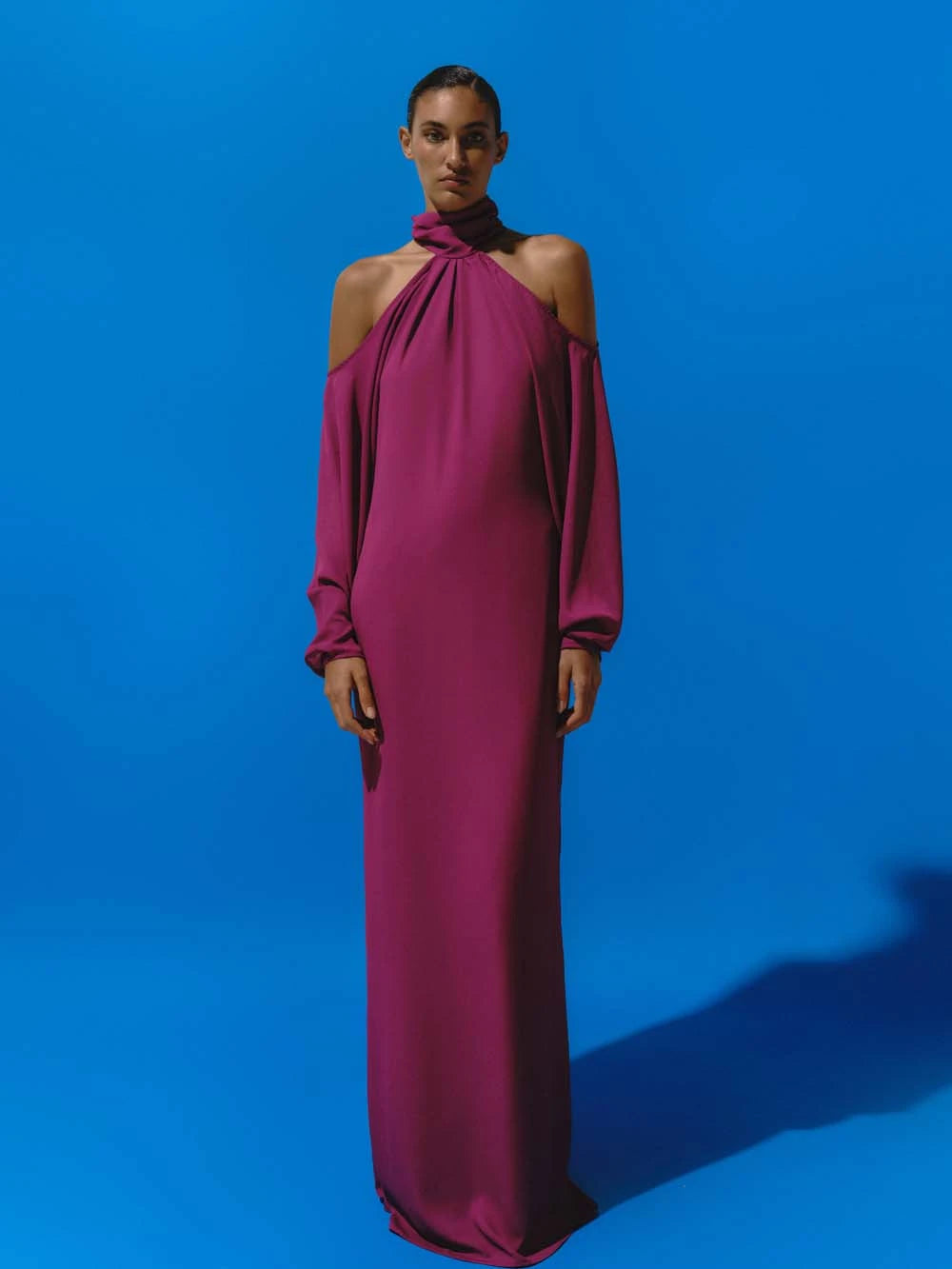 Biscay Maxi Dress Purple in Chiffon - High Summer 25 – BAOBAB